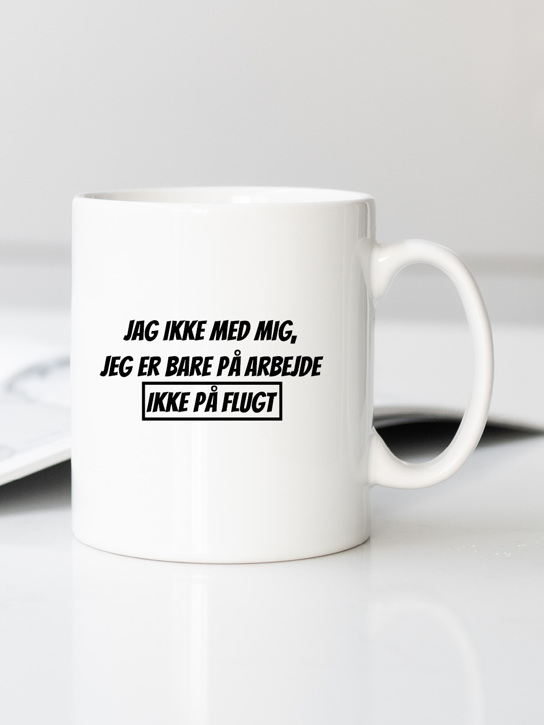 Jag Ikke Med Mig Jeg Er Bare På Arbejde Ikke På Flugt Almindelig H Fantasitryk
